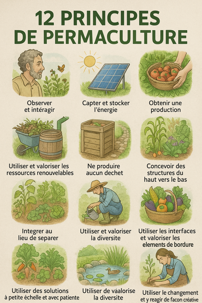 Les 12 principes de la permaculture pour un jardin 2026